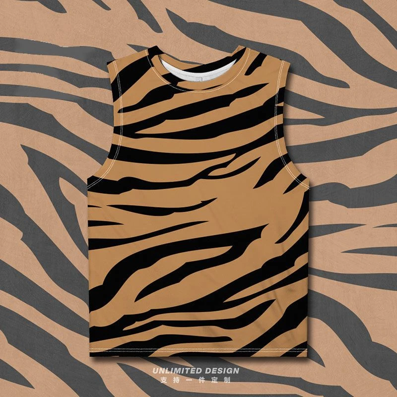 Casual Leopard Print Graphic Tank Top For Men Clothes Harajuku Fashion ...