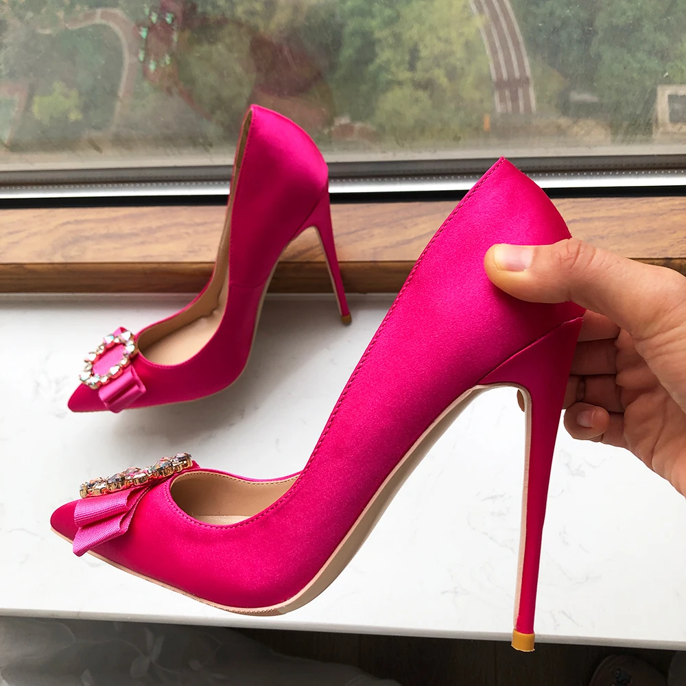 Pink Stilettos With Bows