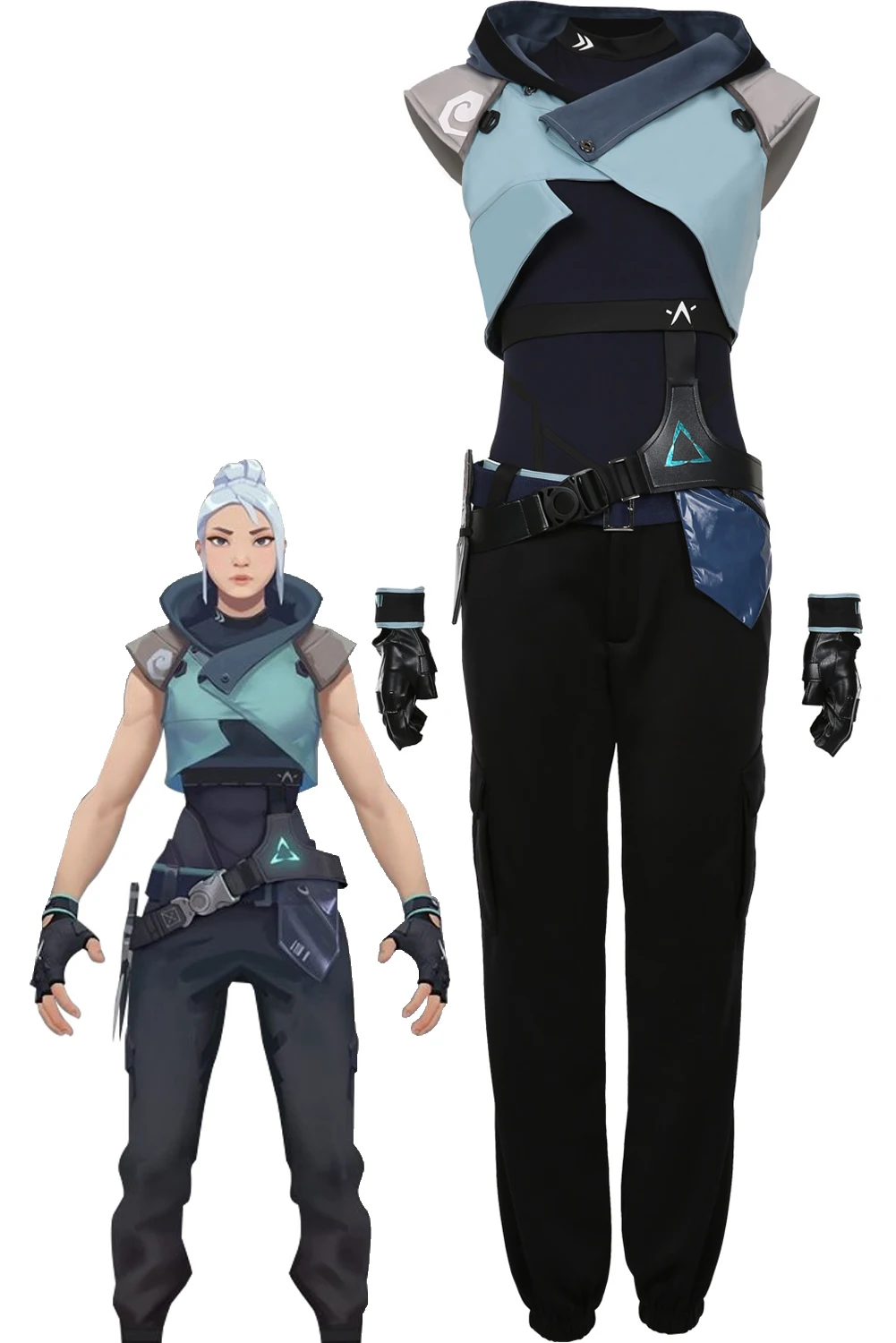 Valorant Disfraz de Jett para mujer, Mono para Halloween, Carnaval ...