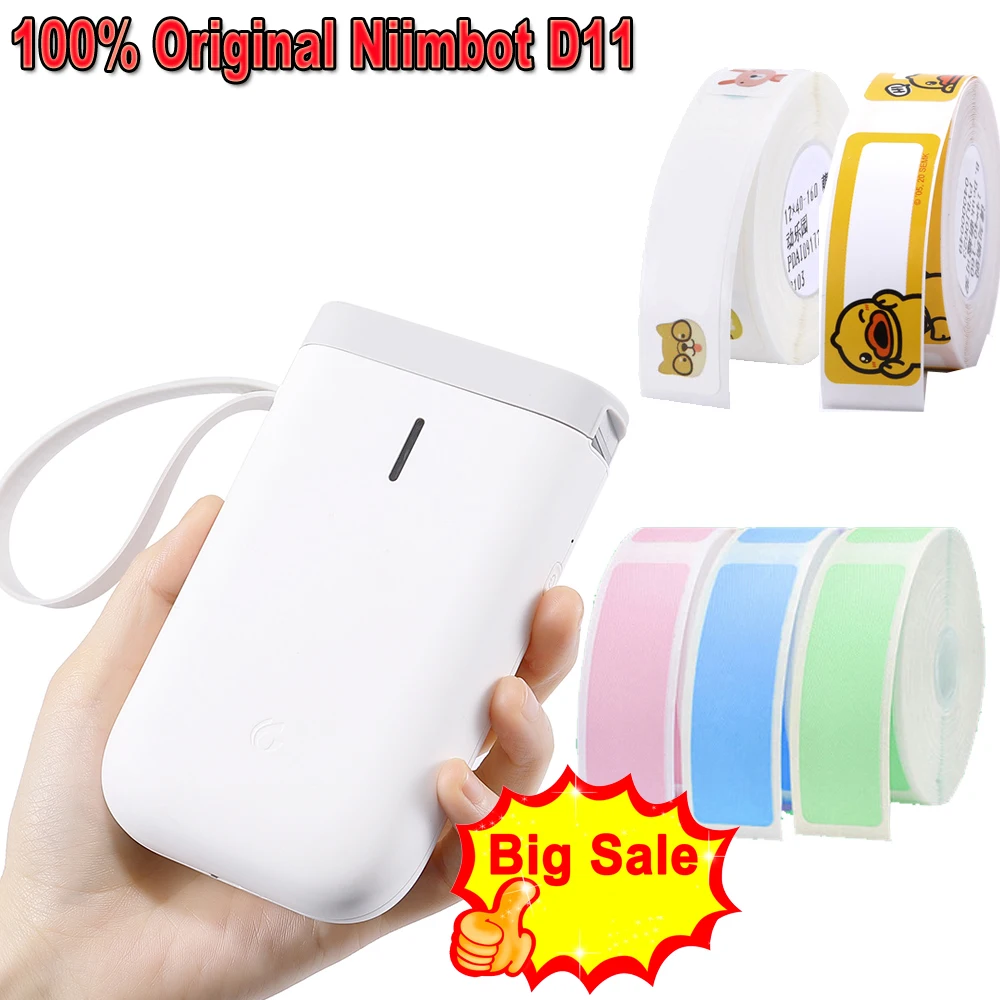 Big-Sale-D11-D110-Label-Printer-Wireless-Portable-Pocket-Label ...