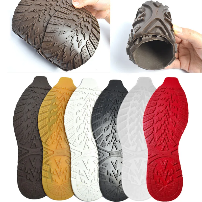 1 Pair Cuttable Rubber Sole Stickers Non-Slip Shoe Soles Wear Resistant ...