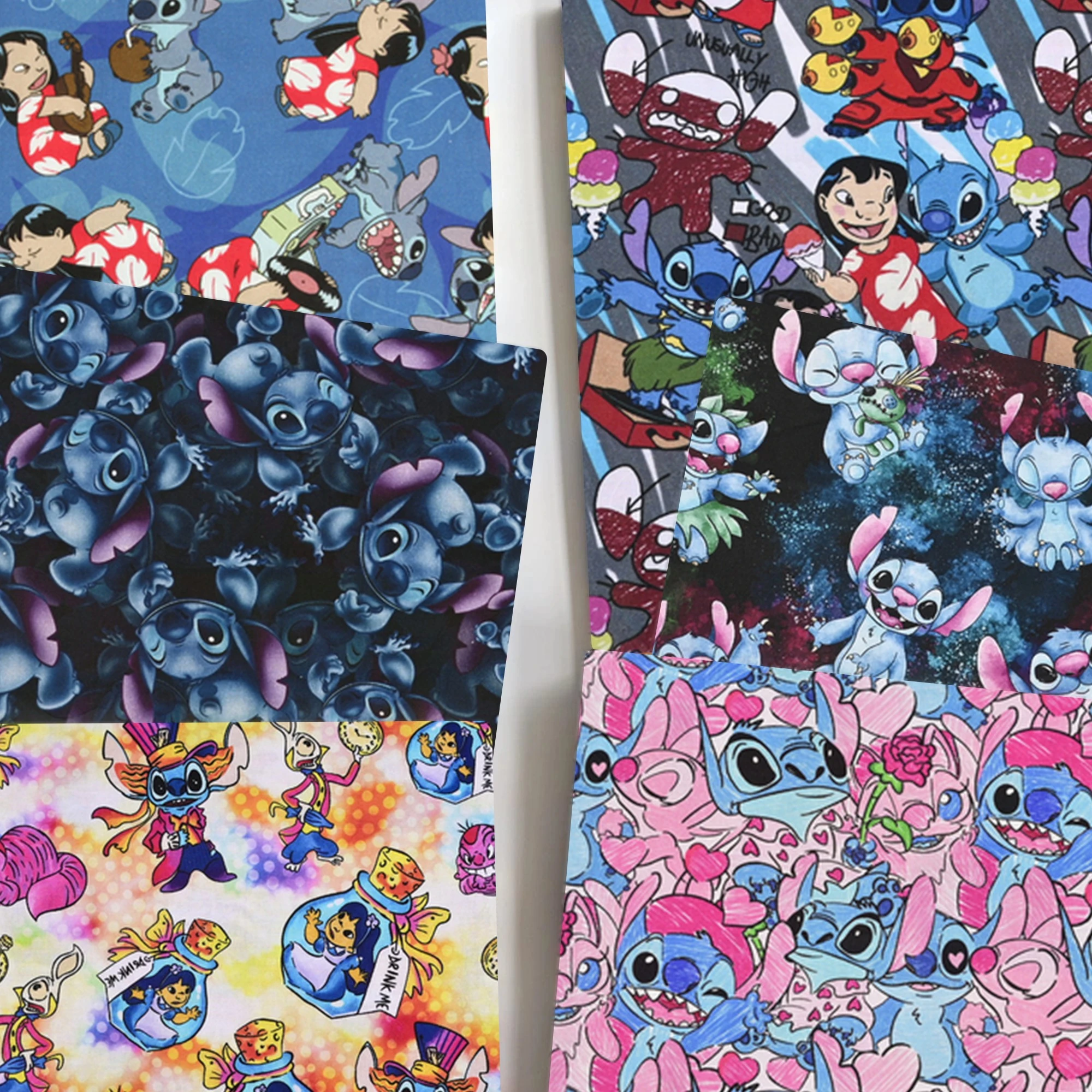 Lilo Stitch Fleece Fabric Yard | Disney Lilo Stitch Fabric | Cotton ...