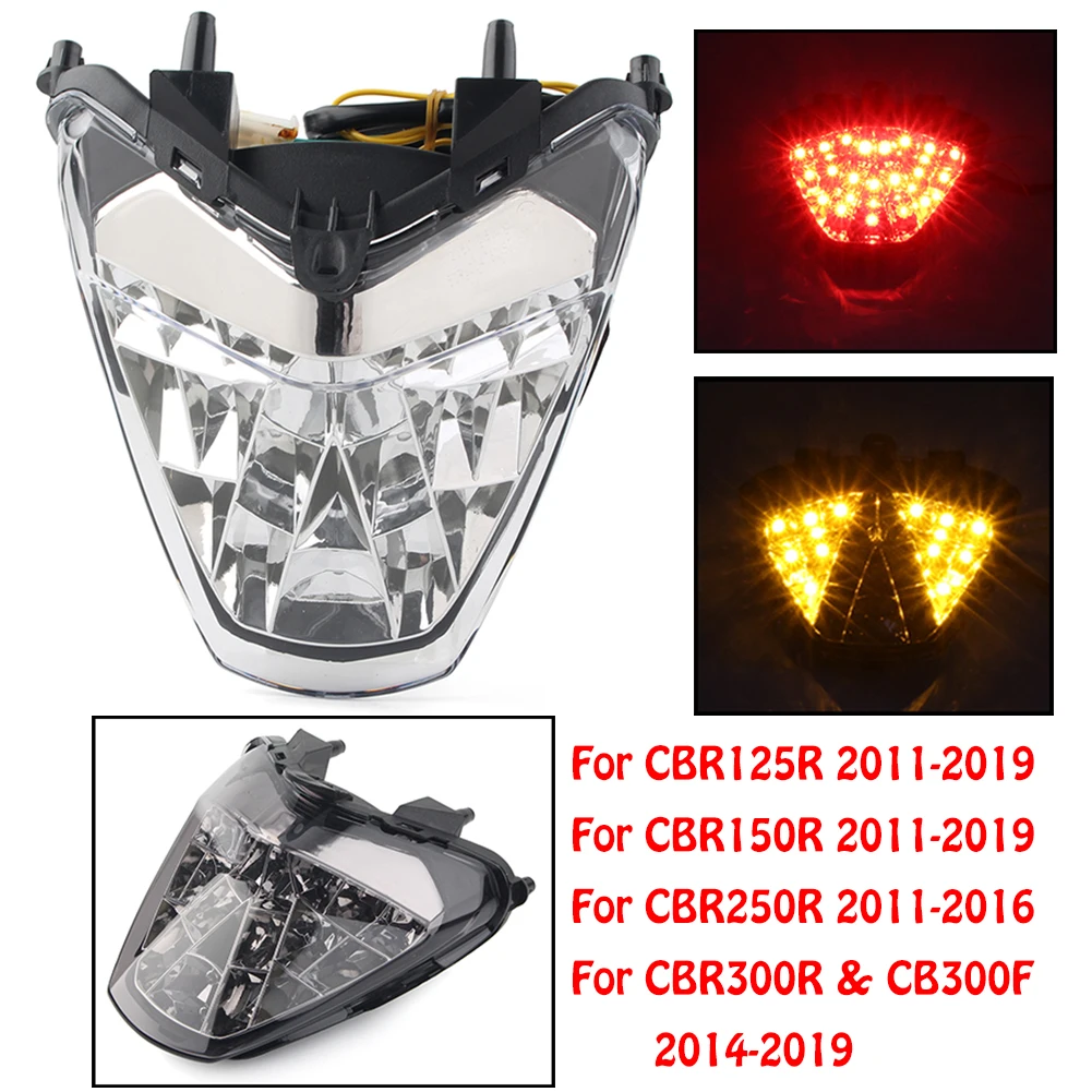 For-HONDA-CBR125R-CBR150R-CBR250R-CBR300R-CB300F-Motorcycle-LED-Taillight-Brake-Light-Rear ...
