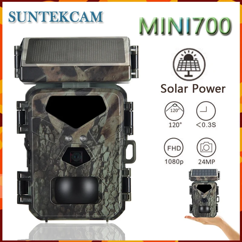 Mini700-24MP-1080P-No-ScreenNo-Buttons-With-Solar-Panel-Hunting-Camera ...