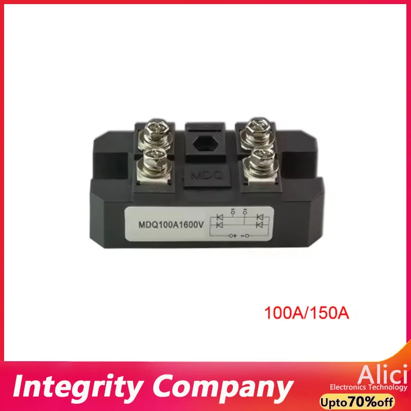 MDQ100A 100A Amp 1600V single-phase rectifier bridge 12V 24V 36V 48V ...