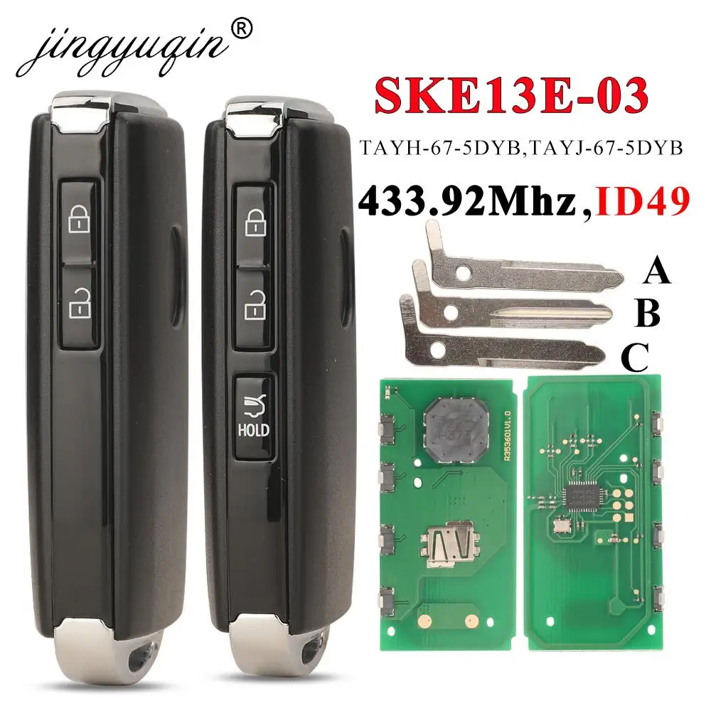 jingyuqin-SKE13E-03-433MHz-ID49-Smart-Car-Key-For-Mazda-CX5-CX9-CX-5-CX ...
