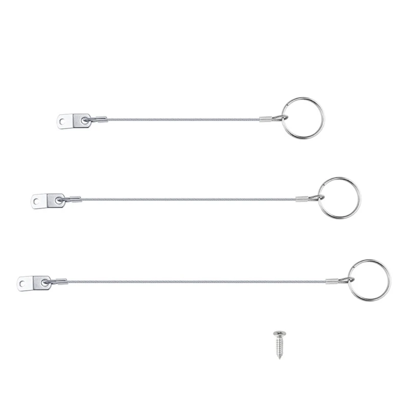 150mm/240mm/300mm Lanyard Cable Stainless Steel Safety Tether Wire ...