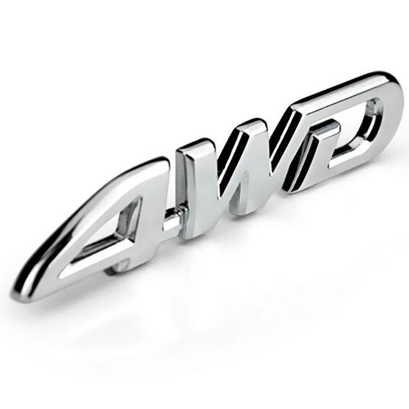 Car Metal Badge Sticker 4wd Displacement Emblem Badge All Wheel Drive ...
