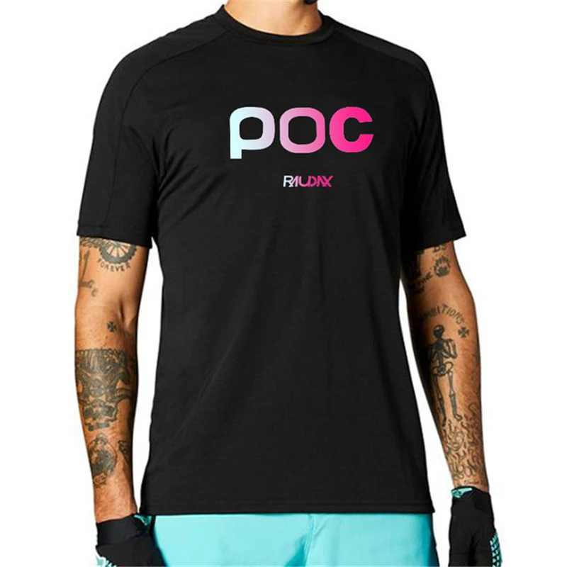 RAUDAX POC Men Downhill T shirt Summer Short Sleeve Mountain Bike ...