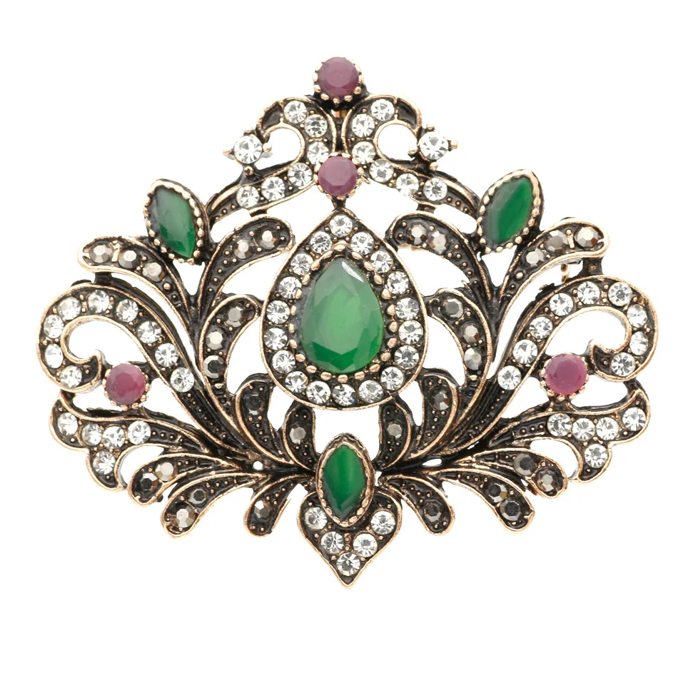 Jewelry Sunspicems | Brooch - Vintage Women Brooch Flower Gold Color ...