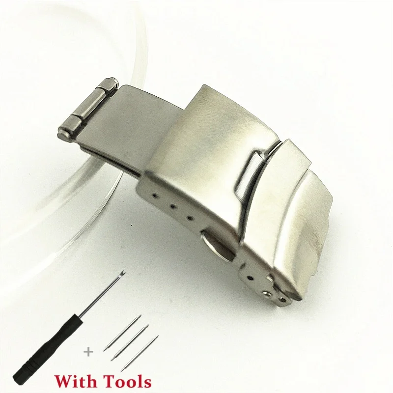 16mm 18mm 20mm 22mm 24mm 26mm Stainless Steel Watch Buckle Silver ...