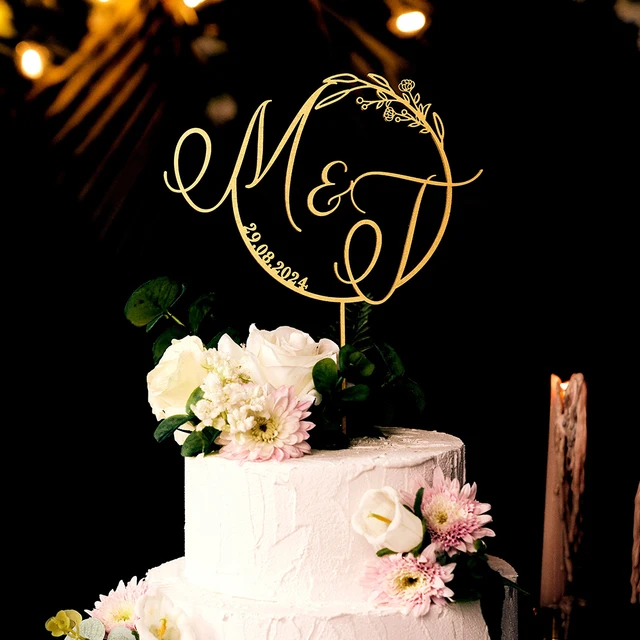Initial wedding cake toppers 60 photos - Astyledwedding.com