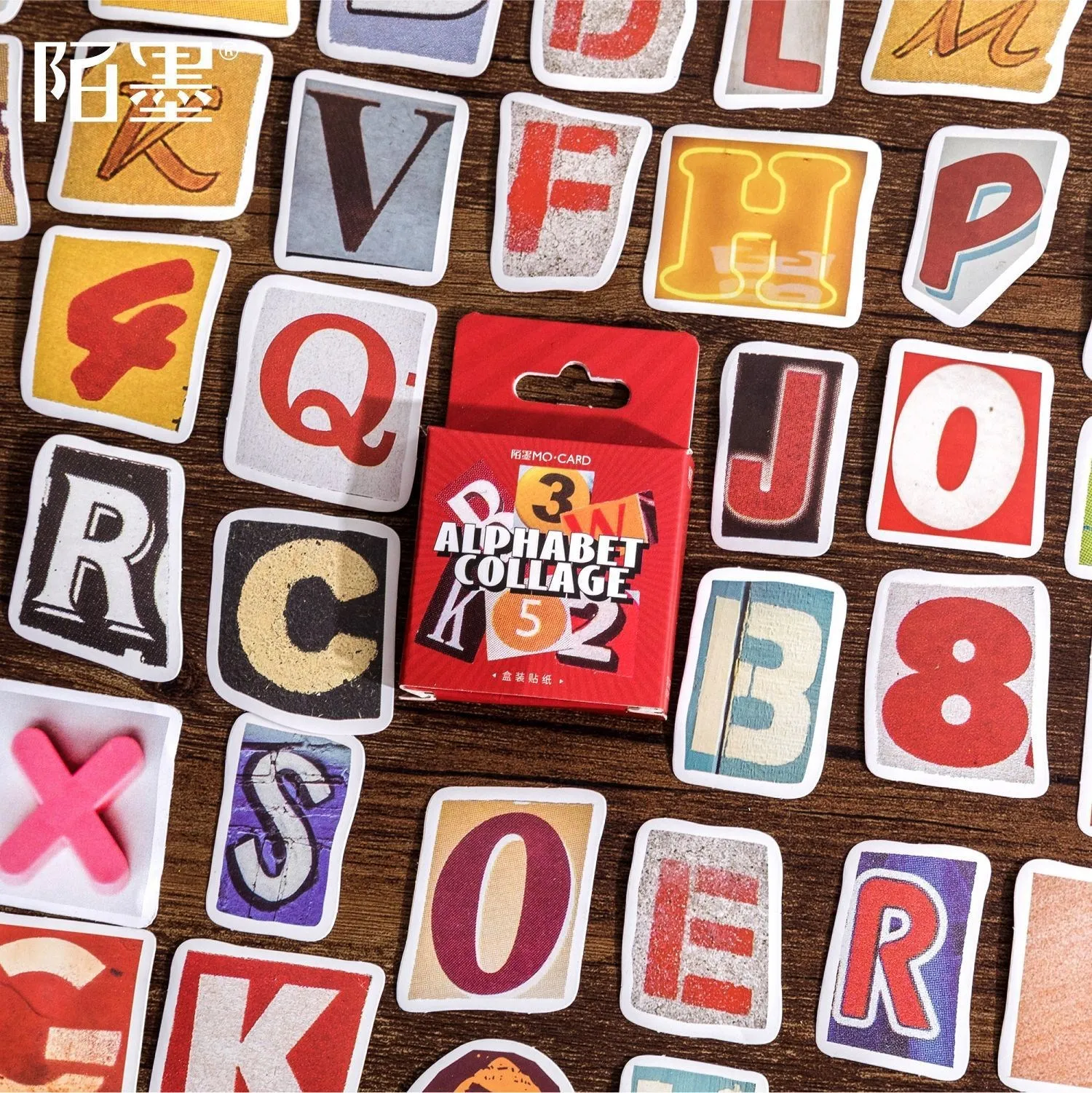 45-Pcs-Vintage-Letter-Alphabet-Number-Stickers-For-Scrapbooking ...