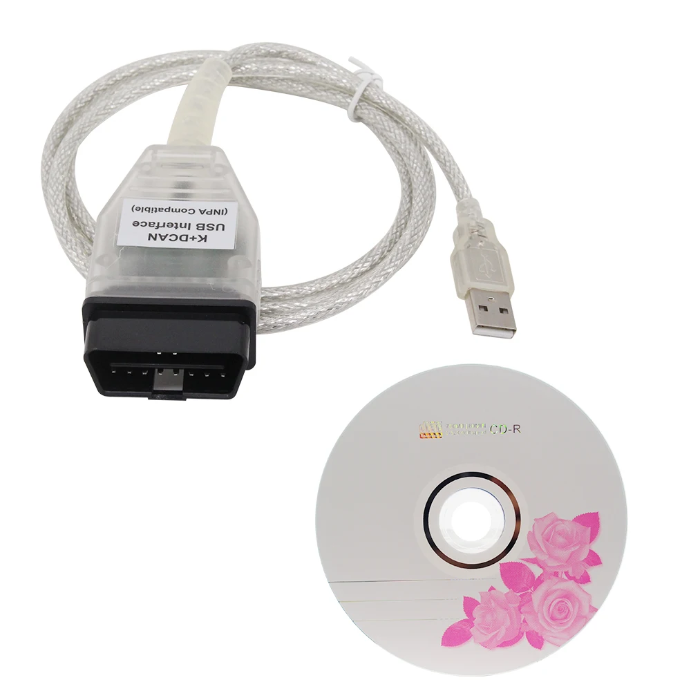 For BMW INPA K+DCAN K DCAN USB Interface Full Diagnostic For 20PIN E ...