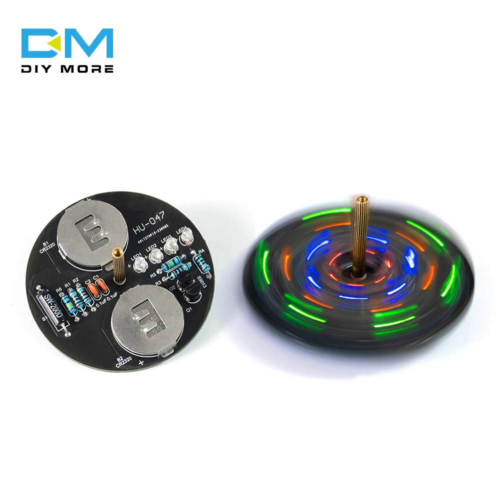 LED-Rotating-Gyroscope-DIY-Kit-Soldering-Project-Soldering-Practice-Kit-Electronics-Kit-for ...