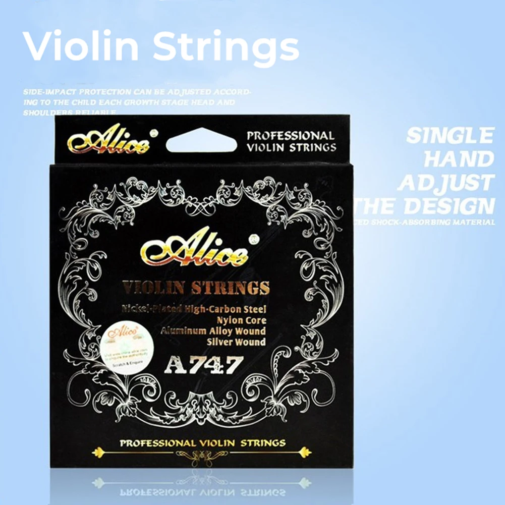 Alice A747 X2 4 Cordas Cordas De Violino E Cordas Para 4/4 3/4 1/2 1/4 1/8 Violinos Banhado A ...