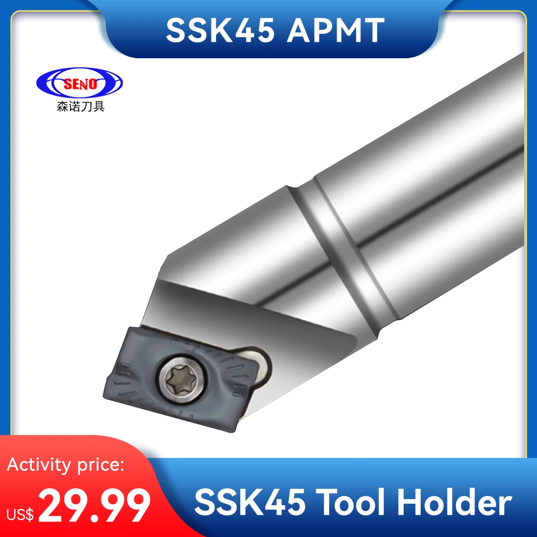 SENO SSK45 CNC Chamfering Tool Holder Indexable 45 90 Degree Chamfer ...