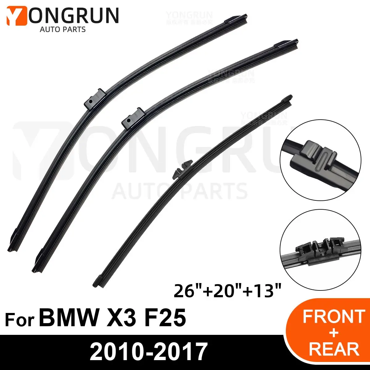 Car-Windshield-Windscreen-Front-Rear-Wiper-Blade-Rubber-Accessories-For ...