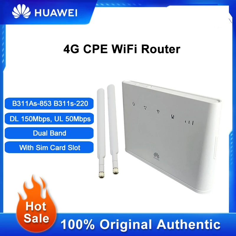Unlocked-Huawei-B311As-853-Router-4G-CPE-WiFi-Signal-Repeater-B311s-220-150Mbps-Wireless-Network ...