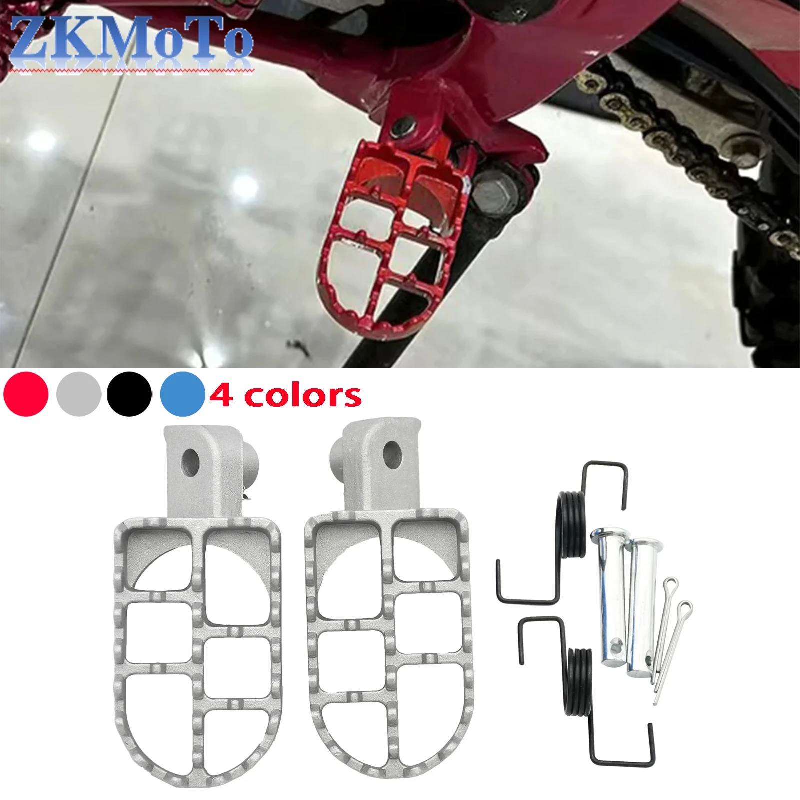 Motorcycle-Foot-Pegs-Rests-Footpegs-for-Yamaha-PW50-80-TW200-for-XR50R ...