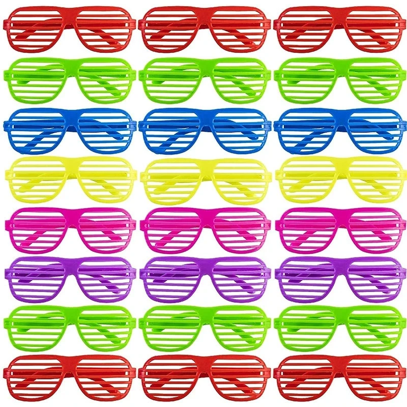 6pcs-Shutter-Shades-Glasses-Shutter-Sunglasses-Neon-Color-Shutter ...