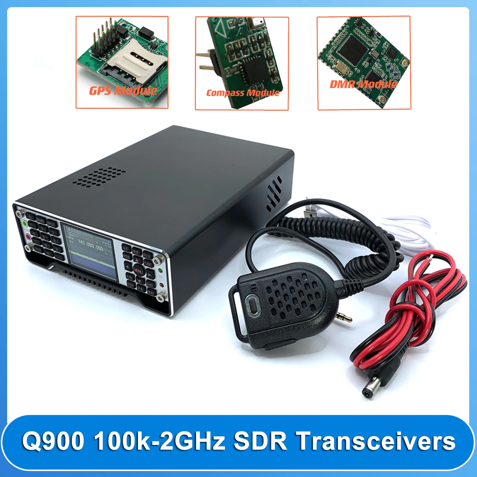 Q900 100 KHz 2GHz DMR SSB CW RTTY AM FM ALLE Modus SDR Transceiver ...