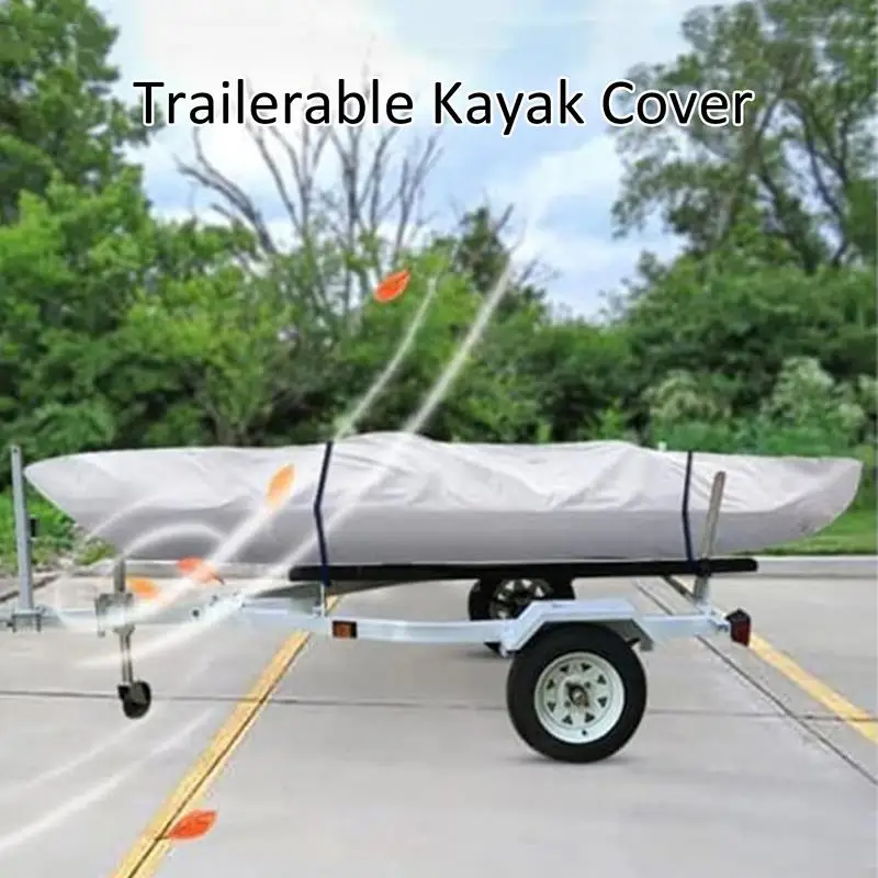 Kayak Cover With Zipper Canoe Kayak Protective Cover For Storage Kayak ...