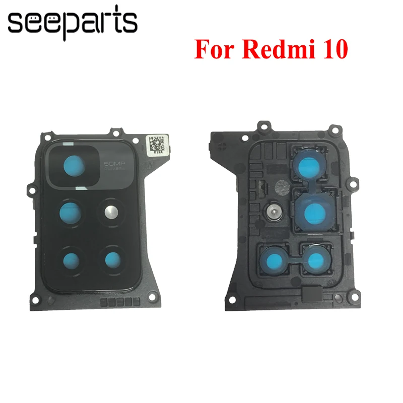 Full New For Xiaomi Redmi 10 Camera Lens Glass With Frame Replacement ...
