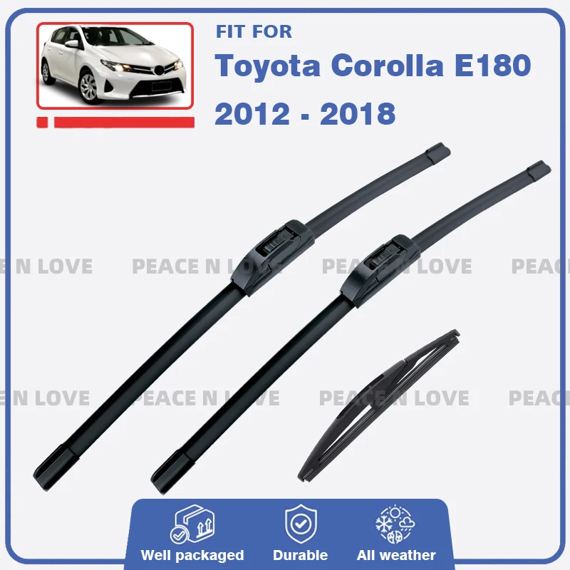 Front Rear Wiper Blades For Toyota Corolla E180 Hatchback 2012 - 2018 ...