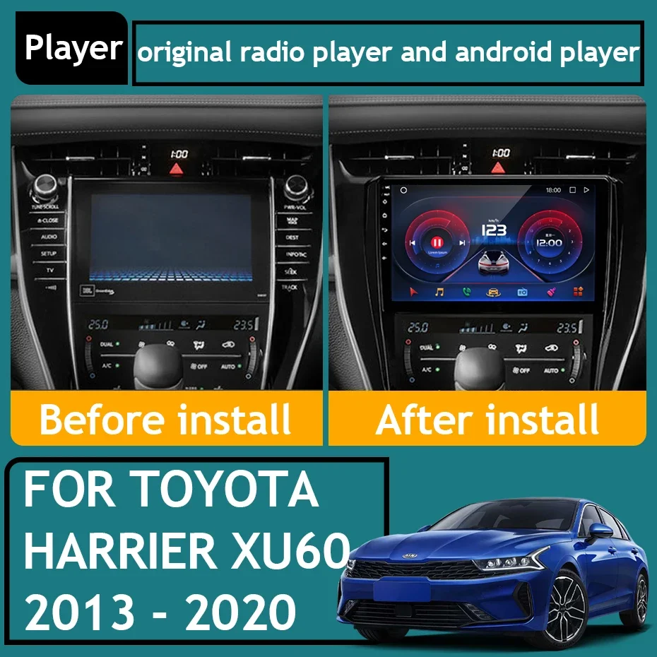 Car-Radio-Android-13-Carplay-For-Toyota-Harrier-XU60-2013-2020-GPS ...