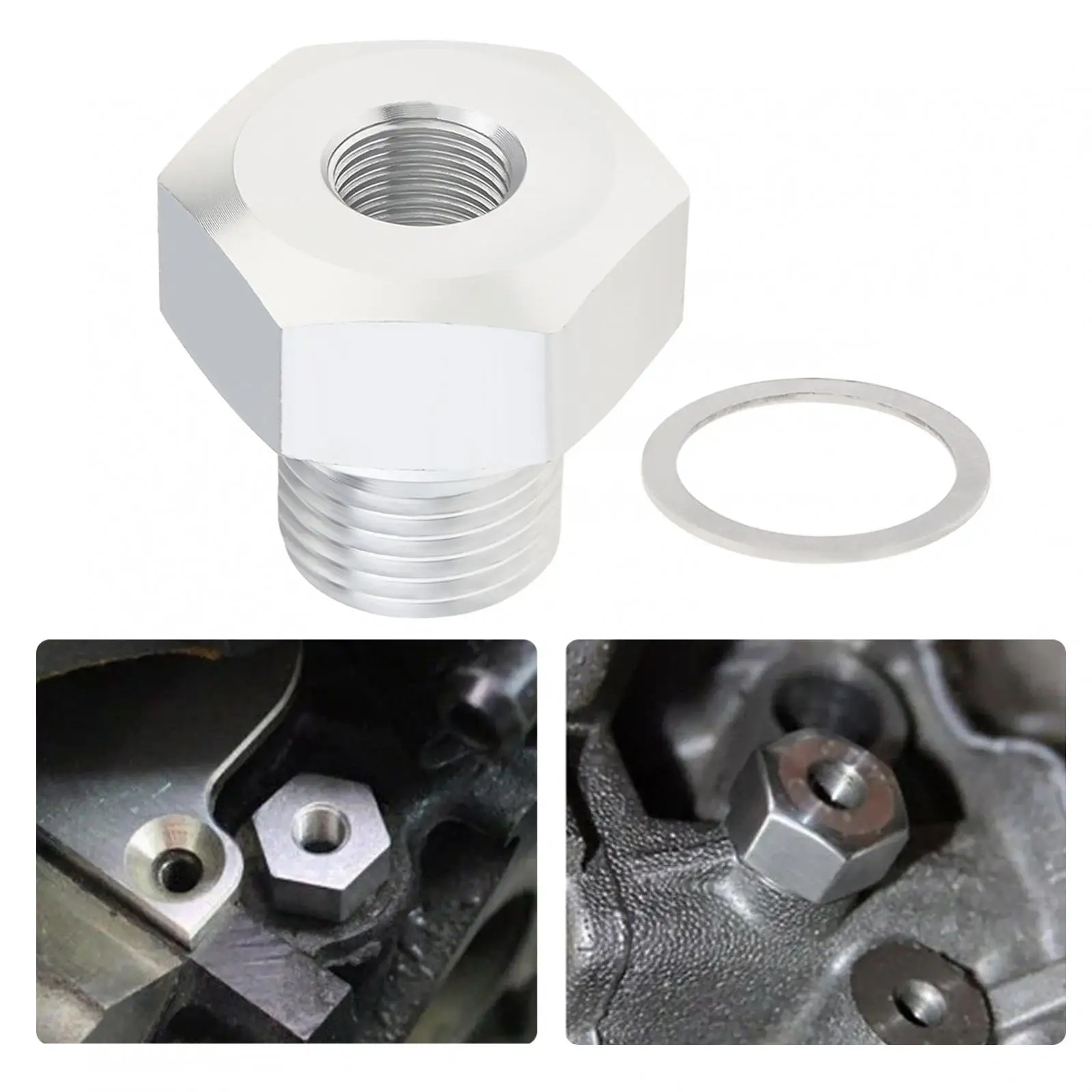 M16 Sensor Connector 1.5 to 1 / 8 Threaded Pipe Fittings Oil Pressure ...