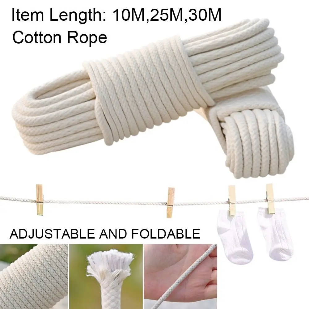 Strong-Cotton-Rope-Clothes-Washing-Laundry-Dryer-Line-Twine-Hank-Polley ...
