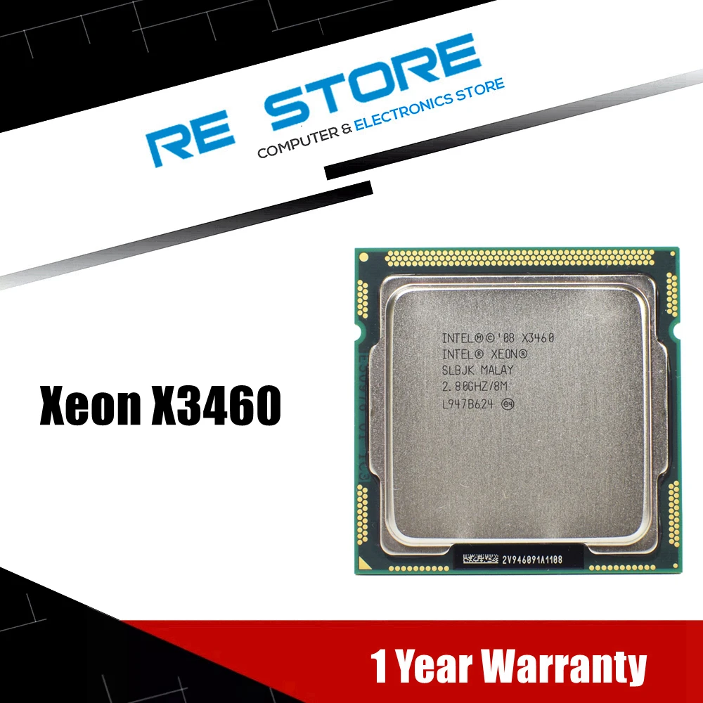 Intel Xeon X3460 CPU 2.8GHz 8M Quad Core Socket LGA1156 Processor ...