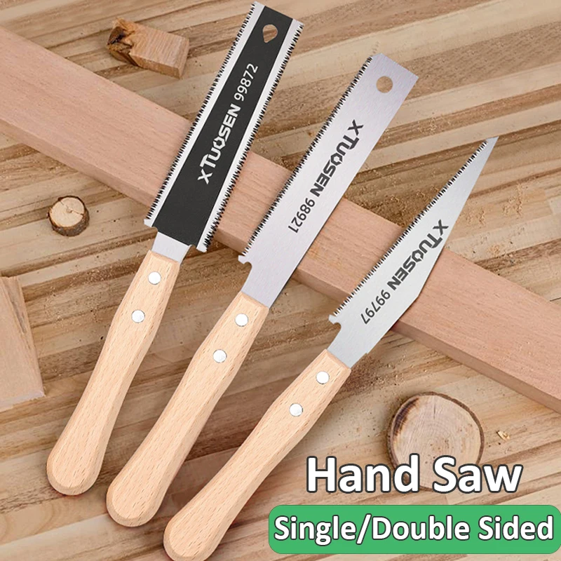 Japanese Style Hand Saw Single/Double Sided Fine Tooth Wood Saw Non ...