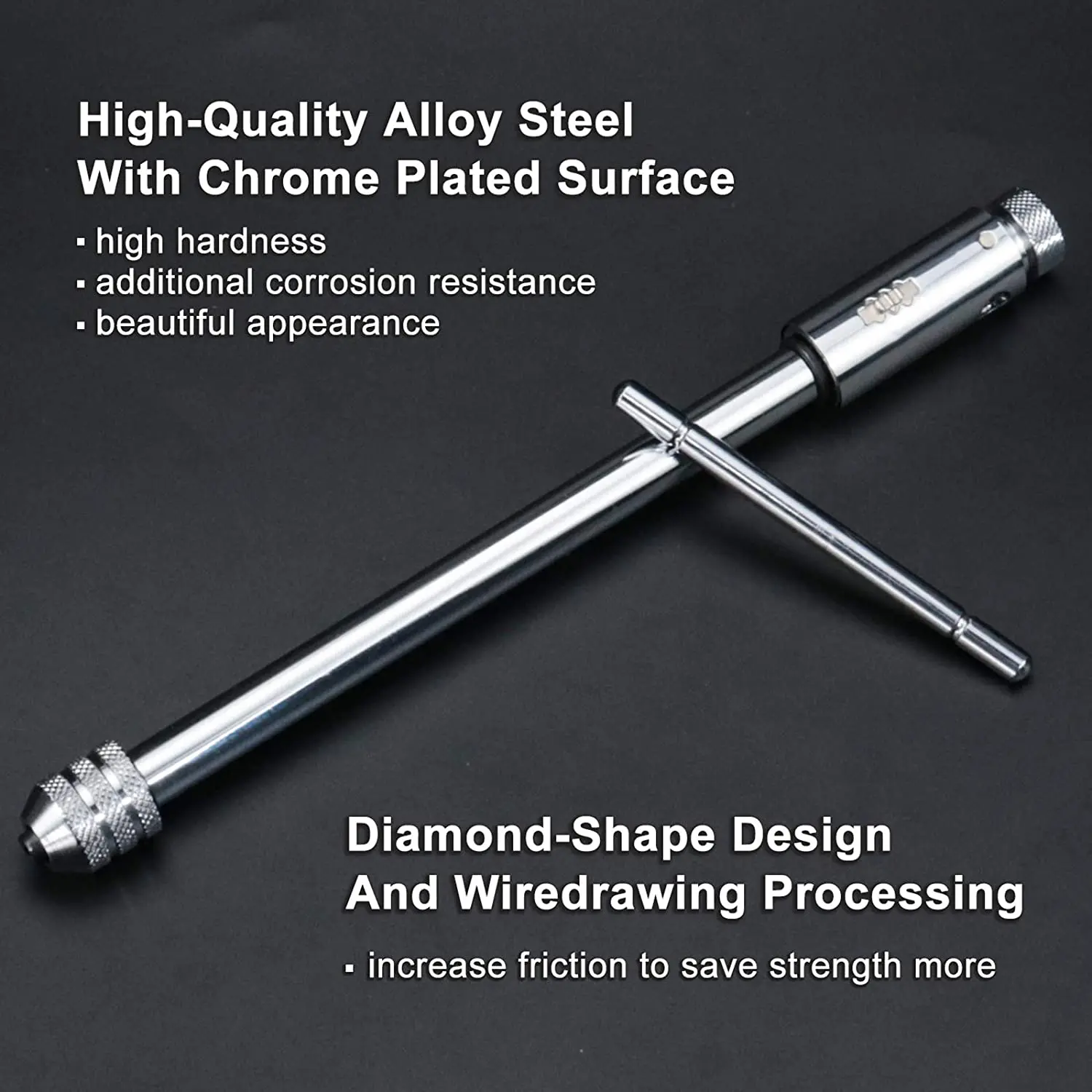 CLE A MOLETTE,Long--Clé porte robinet à cliquet à poignée en T, argent ...