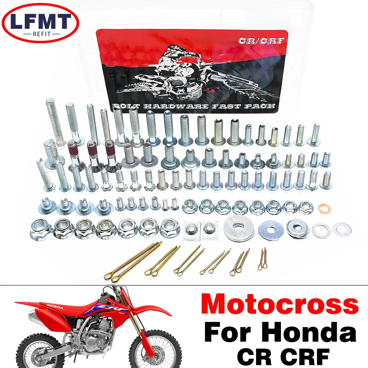 Motorcycle-screw-Hardware-Bolt-Full-Plastics-Fastener-Kit-For-HONDA-CR ...