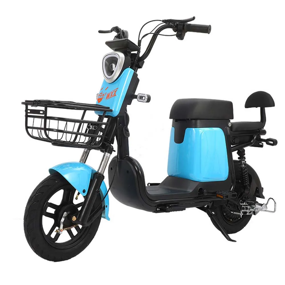 Electric-Bicycle-with-Pedals-and-Turning-Lights-Walking-and-Shopping ...