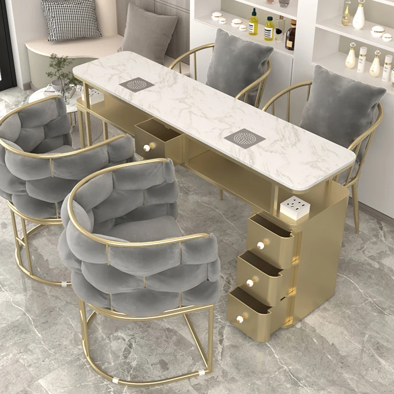 Drawer-Design-Nail-Desk-Chair-Gold-Storage-Modern-Luxury-Manicure-Table ...