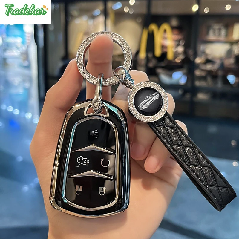 TPU-Car-Key-Case-Cover-for-Cadillac-ATS-CT6-CTS-DTS-XT5-Escalade-ESV ...