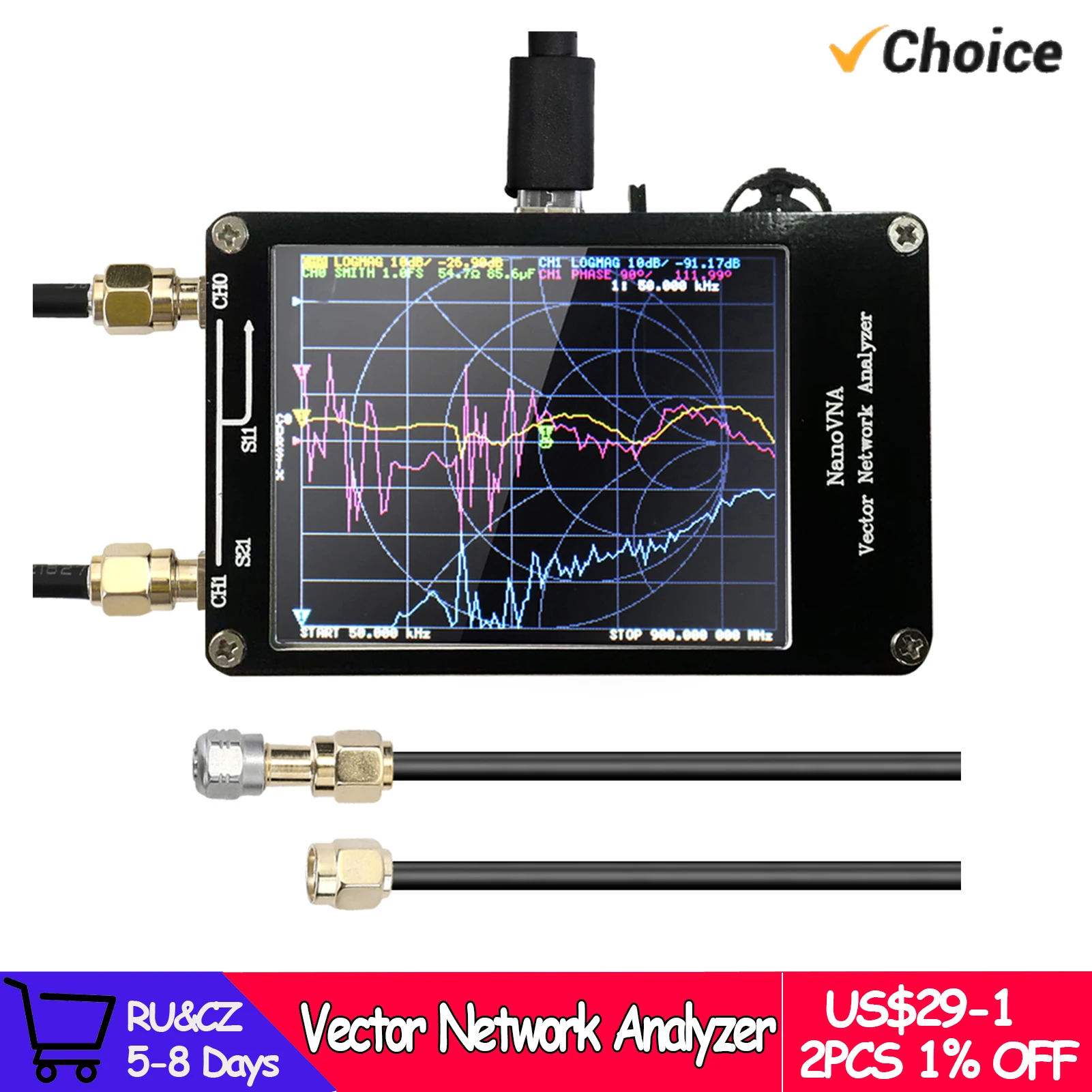 Handheld-Vector-Network-Analyzer-50KHz-900MHz-Digital-Touching-Screen ...