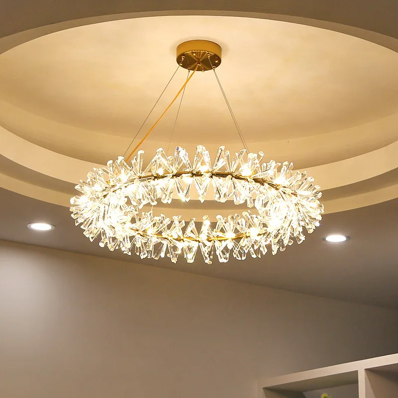 Modern-Round-Ring-Crystal-LED-Chandelier-Luxury-Restaurant-Cafe-Bedroom ...