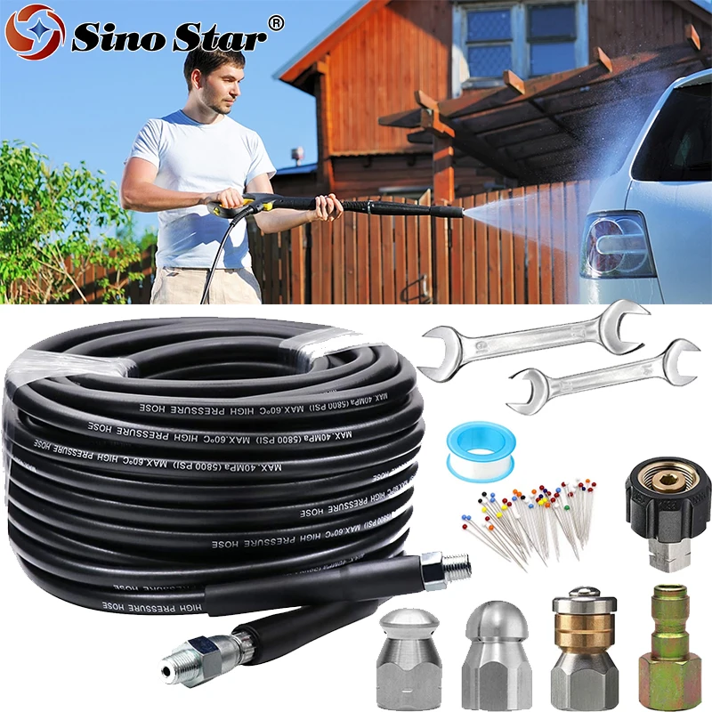 Sewer-Jetter-Kit-50FT-for-Pressure-Washer-5800PSI-Drain-Cleaner-Hose-1 ...