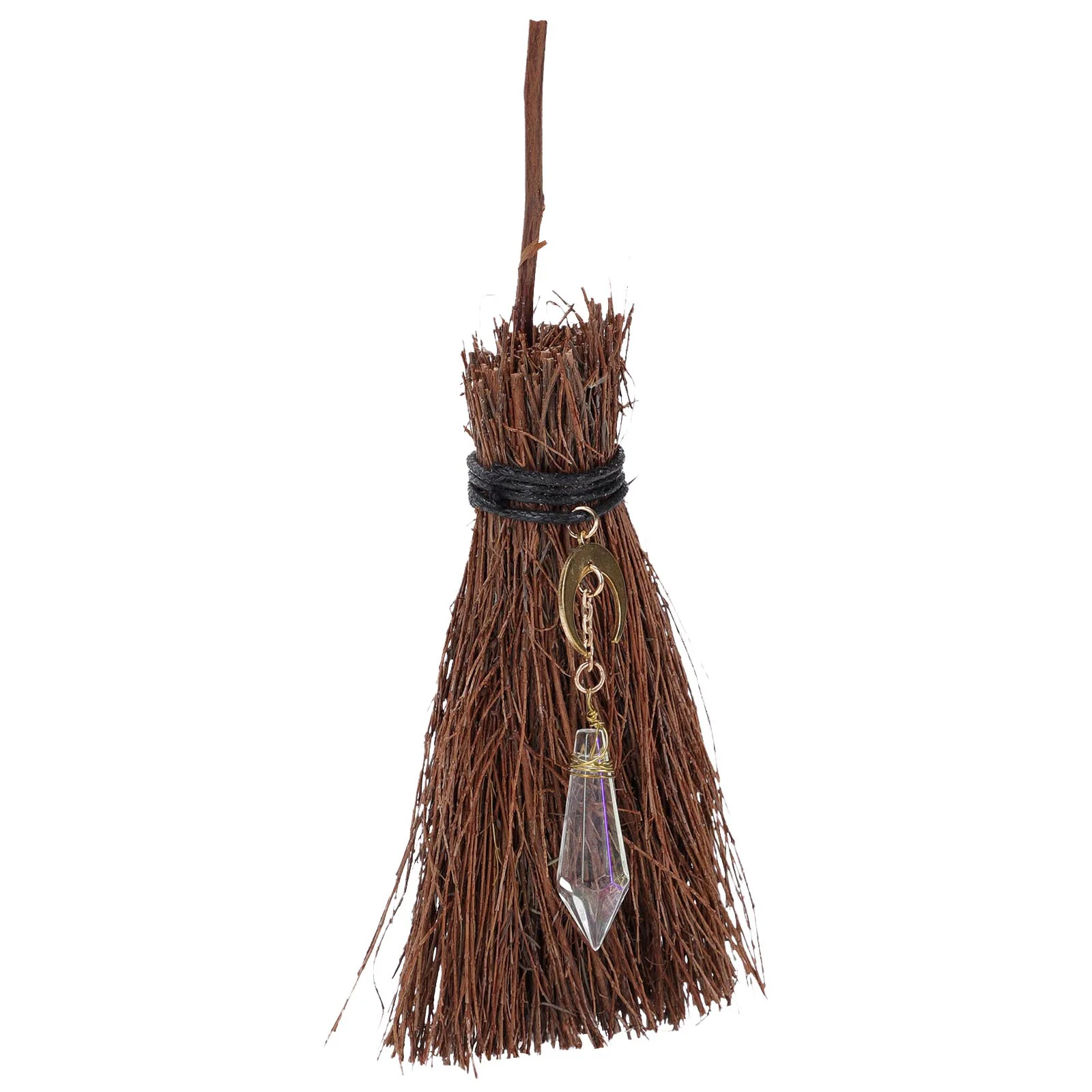 Broom-Pendant-Decor-Decorative-Halloween-Gift-Branch-Miniature-Crystal ...