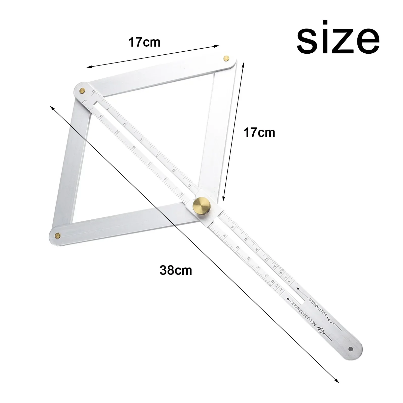 Angle Finder 200x400mm Adjustable Stainless Steel Angle Protractor 180 ...