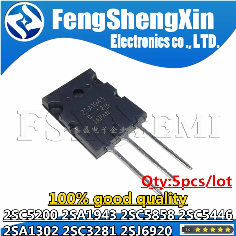 Transistor-do-TO-3P-2SC5200-C5200-A1943-2SA1943-C5858-2SC5858-C5446-2SC5446-A1302-2SA1302 ...