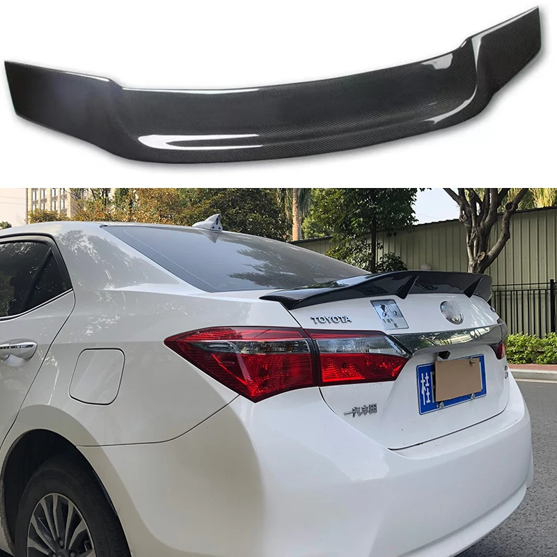 For-Toyota-Corolla-high-quality-true-carbon-fiber-rear-trunk-lid ...