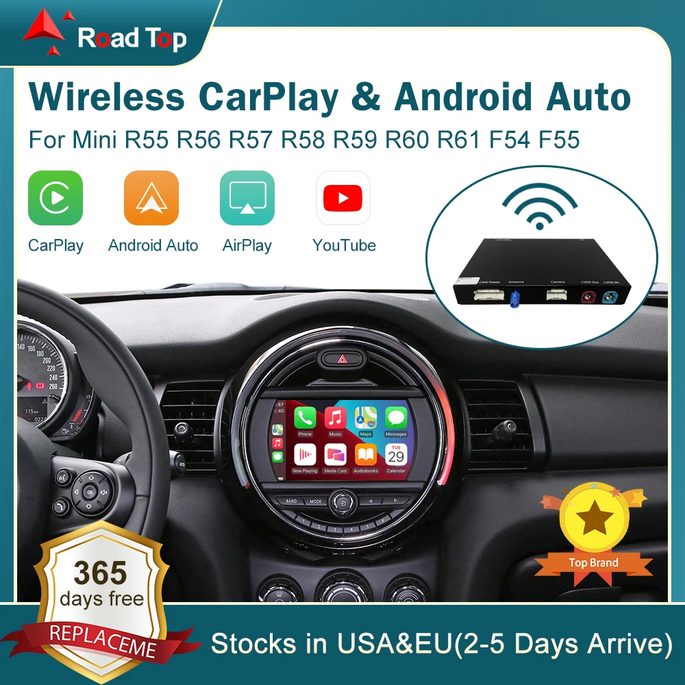 Wireless-CarPlay-Android-Auto-for-Mini-R55-R56-R57-R58-R59-R60-R61-F54 ...