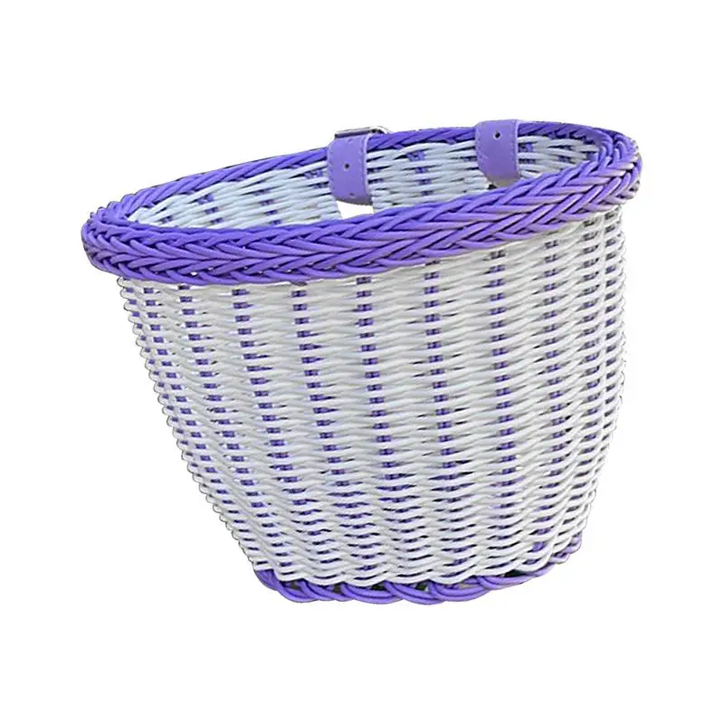 Bicycle-Front-Basket-Retro-Front-Handlebar-Tricycle-Basket-Waterproof ...