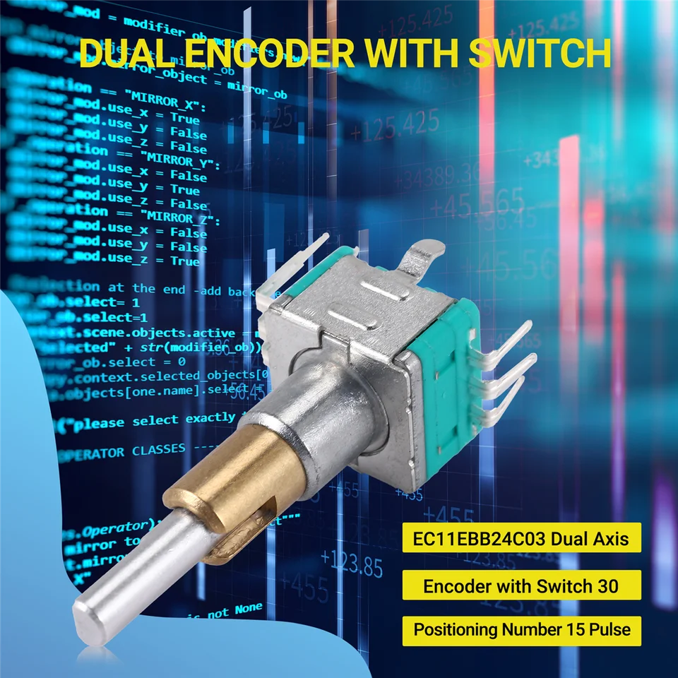 Dual-shaft Encoder With Button EC11EBB24C03 Dual Encoder Mit Schalter ...