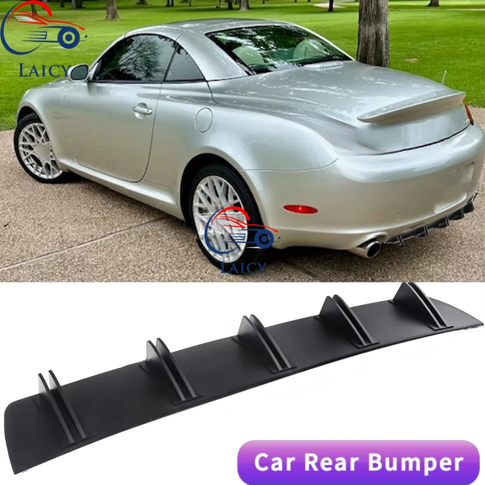 LAICY For L-exus SC430 2002-2010 Car Rear Diffuser Shark Fins Bumper ...